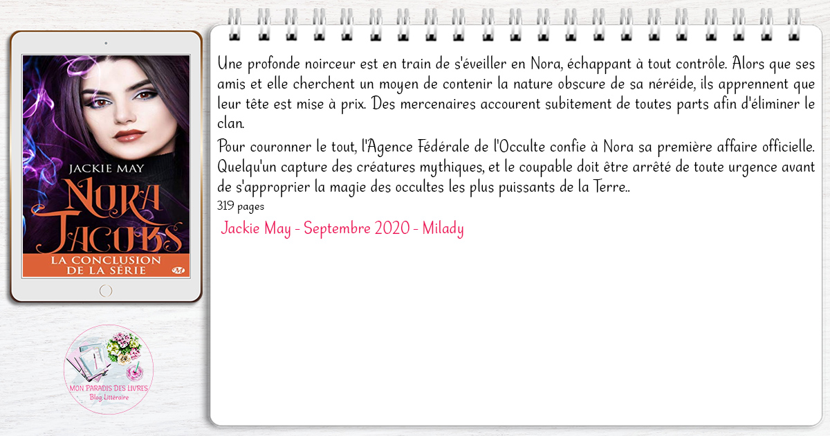 Nora Jacobs #4 – Déchaînée – Jackie May | Mon Paradis des Livres
