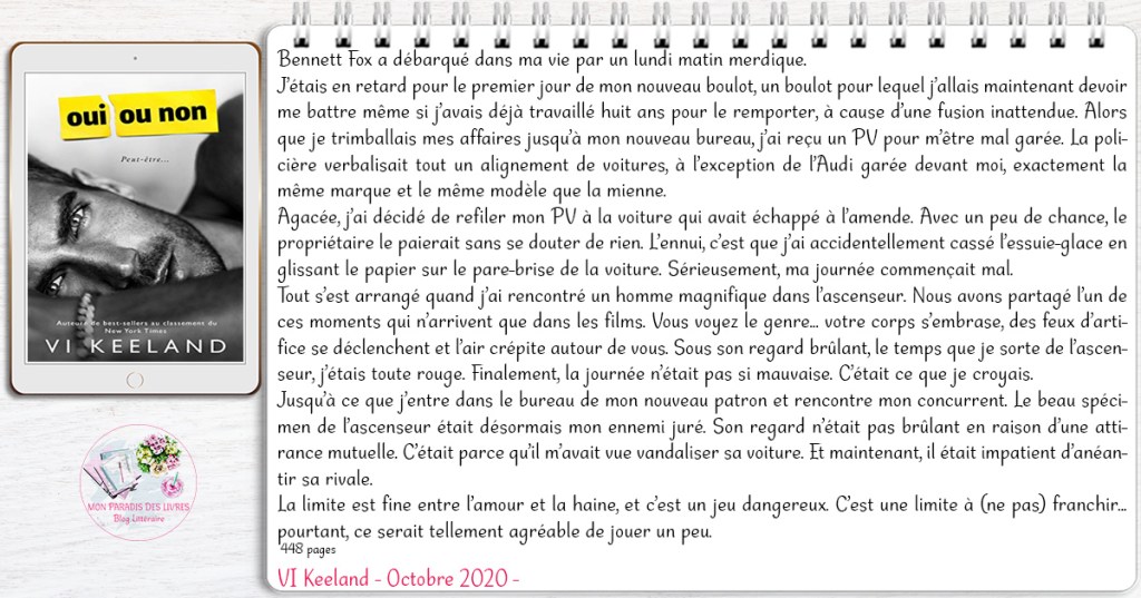 Oui ou Non – Vi Keeland | Mon Paradis des Livres